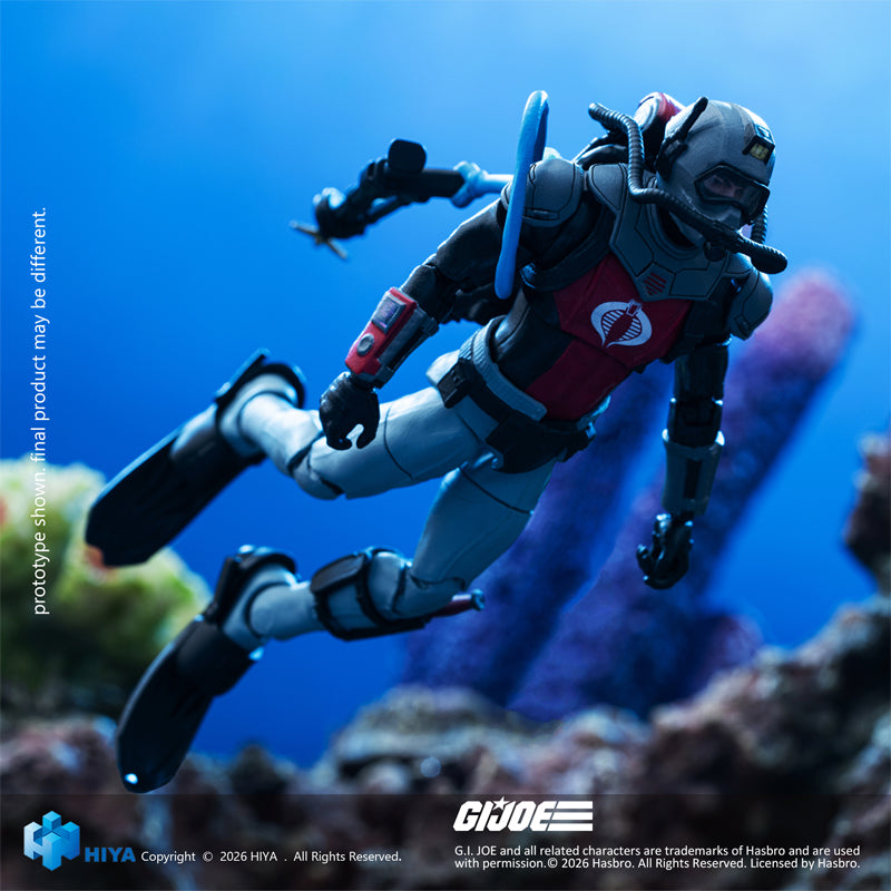 HIYA Exquisite Mini Series 1/18 Scale 4 Inch G.I.Joe Cobra Eel Action