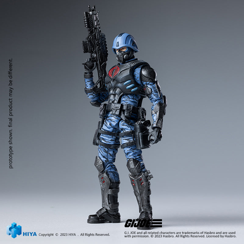 HIYA Exquisite Mini Series 1/18 Scale 4 Inch G.I.Joe Cobra Trooper Act HIYA Exquisite Mini Series 1/18 Scale 4 Inch G.I.Joe Cobra Trooper Act