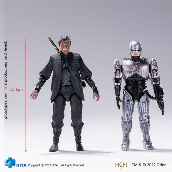 HIYA Exquisite Mini Series 1/18 Scale 4 Inch ROBOCOP3 Robocop VS Otomo